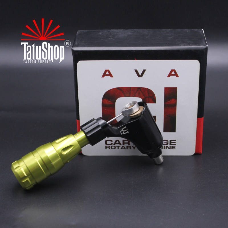 Combo Rotary AVA C1 - BLACK (Máy + Tay Nắm Kim Đạn) - DỤNG CỤ XĂM CHUYÊN NGHIỆP - TATUSHOP